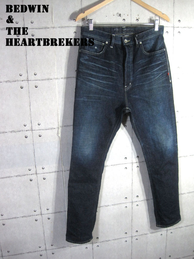 BEDWIN/ベドウィン/BEDWIN & THE HEARTBREKERS/HOLLY ORIGINAL 加工 サルエル デニムパンツ1/サルエルテーパード ジーンズ/メンズ/日本製 ...