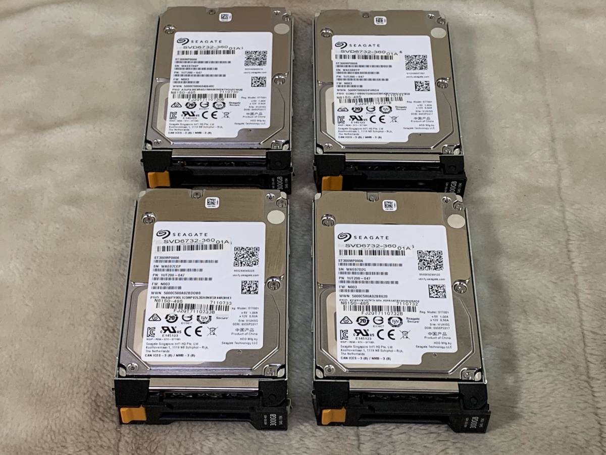 Seagate SAS300GB ハードディスク ST300MP0006 4台セット NECマウンタ付属 良品(SCSI)｜売買された ...