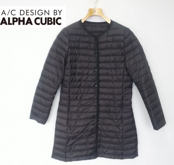 A/C DESIGN BY ALPHA CUBIC 薄手ダウンコート 11ARサイズ ダウンジャケット ブラック レディース アウター アルファキュービック ＃3739(Mサイズ)｜売買された ...