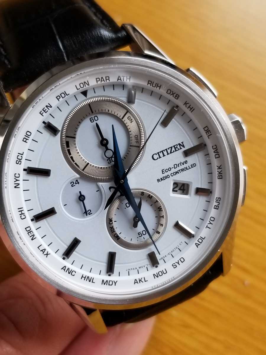 シチズン Citizen H804-S099404 クロノグラフ ソーラー電波 白文字盤(シチズン)｜売買されたオークション情報、yahooの ...