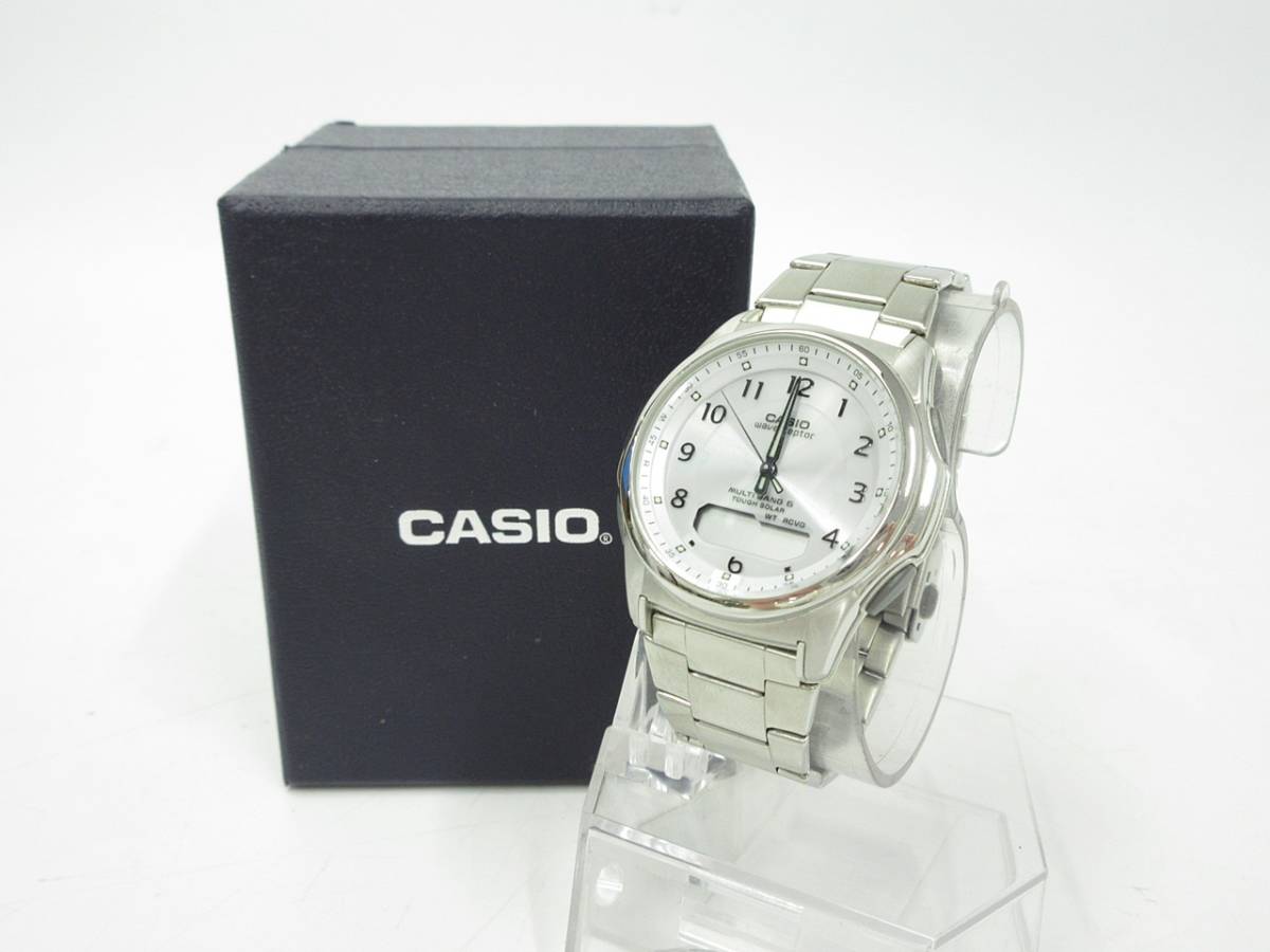 01 06-386497-06 Y CASIO カシオ ウェーブセプター 5161 WVA-M680 メンズ 腕時計 タフソーラー 箱付き メンズ 名06(カシオ)｜売買されたオークション情報 ...