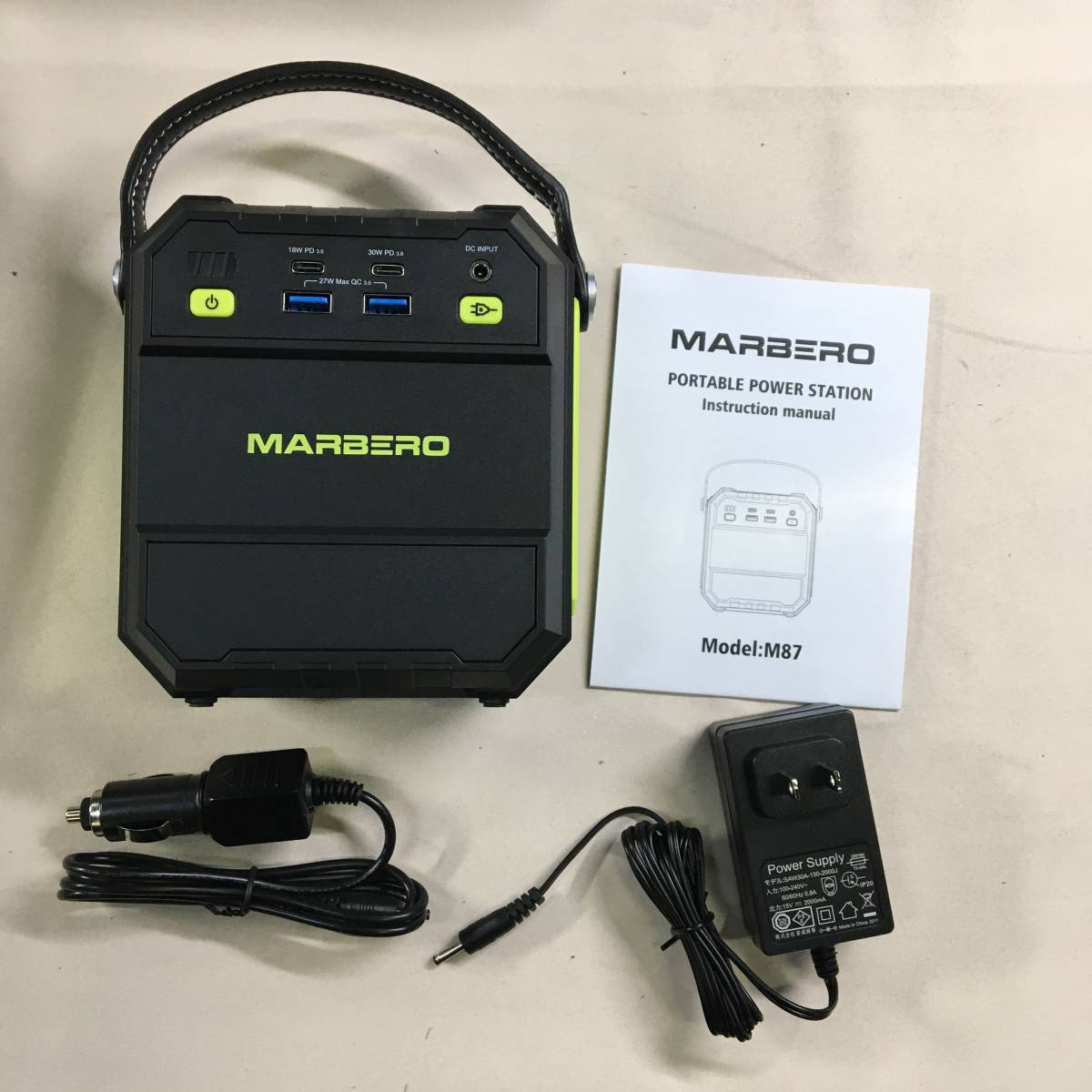 現状品 MARBERO ポータブル電源 M87 /83.25Wh 小型 軽量 家庭用蓄電池 PSE認証済み(キャンプ、アウトドア用品)｜売買さ ...