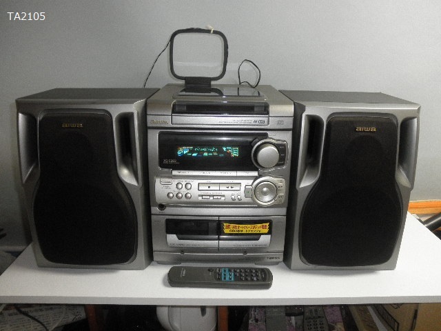 aiwa アイワ ミニコンポ 3CD オートチェンジャー ダブルカセット XG-S303 奈良からTA2105(その他)｜売買された ...