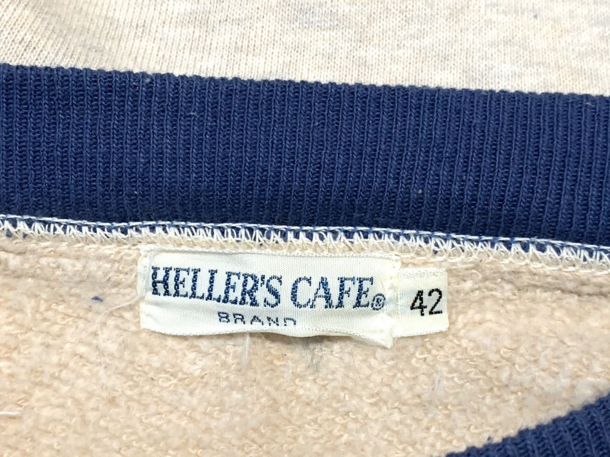 HELLERS CAFE 後付けパーカー ツートンカラー WARE HOUSE 42 / ウエアハウス ヘラーズカフェ スウェット ビンテージ 50's ランタグ vintage(トップス ...
