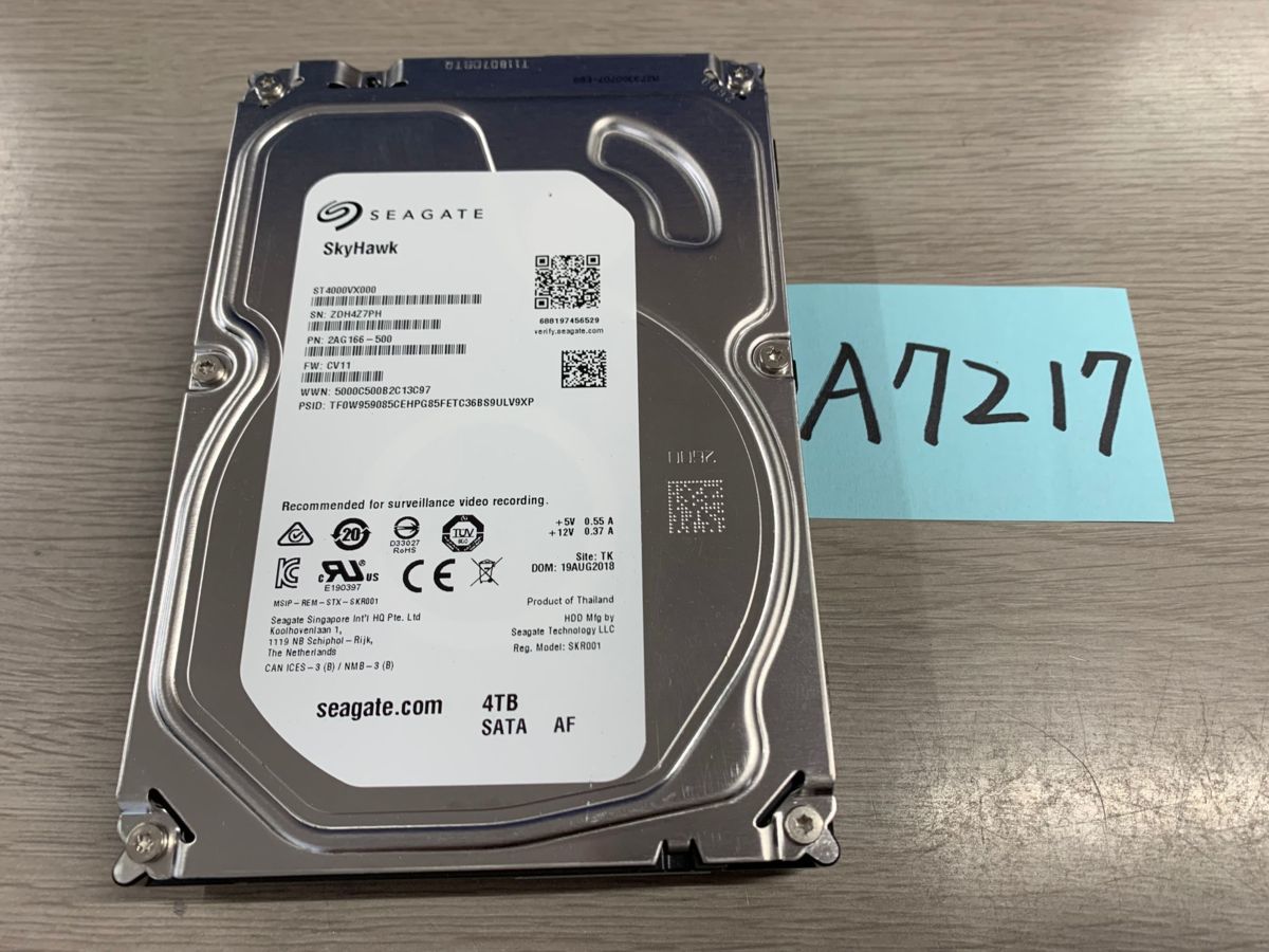 Seagate ST4000VX000 HDD 4TB 3.5インチ SATA HDD4TB使用時間8531H A7217(2TB～)｜売買さ ...