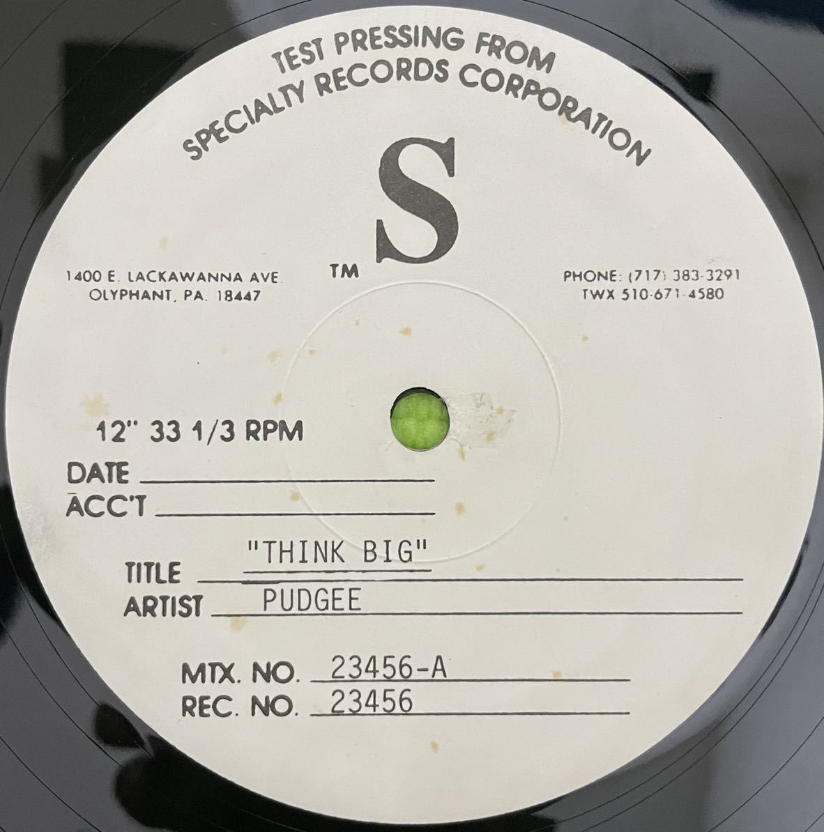PUDGEE NOTORIOUS B.I.G LORD TARIQ MOC-FU THINK BIG TEST PRESS 1ST 激レア ...