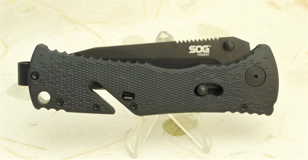 特価 SOG/ソグ TRIDENT TF7/ TANTO BLADE /Hardcased Black TiNi(ハンティングナイフ、狩猟刀 ...
