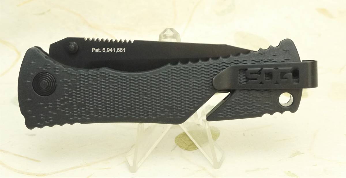 特価 SOG/ソグ TRIDENT TF7/ TANTO BLADE /Hardcased Black TiNi(ハンティングナイフ、狩猟刀 ...