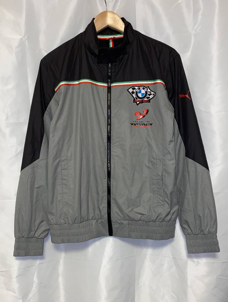 状態良好 PUMA/プーマ ジャケット ウィンドブレーカー ナイロン BMW 自動車 モータースポーツ ロゴ刺繍 サイズM TK-214 ...