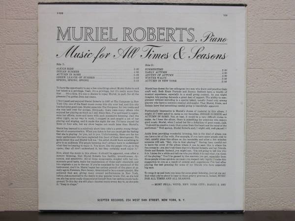 レア MURIEL ROBERTS MUSIC FOR ALL TIMES & SEASONS(ジャズ一般)｜売買されたオークション情報 ...