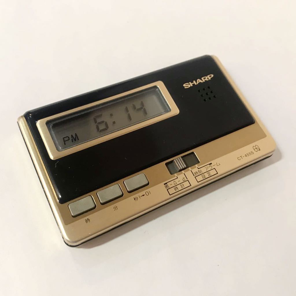 シャープ SHARP アラームデジタル時計 CT-455S レア 背面印字有り(目覚し時計)｜売買されたオークション情報、yahooの商品情報をアーカイブ公開 - オークファン（aucfan.com）
