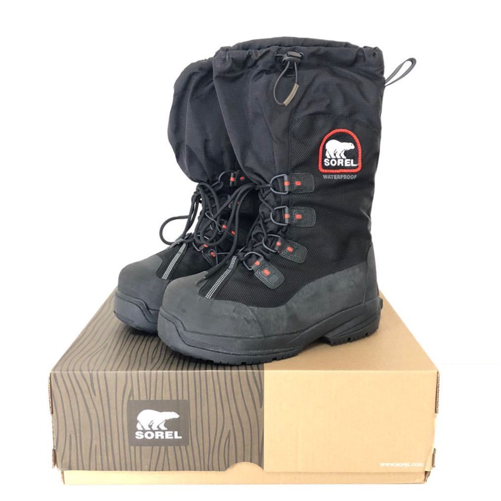 SOREL ソレル スノーブーツ INTREPID EXPLORER XT NM-2131-010 黒×赤 US7/25cm 品(スノーブーツ ...