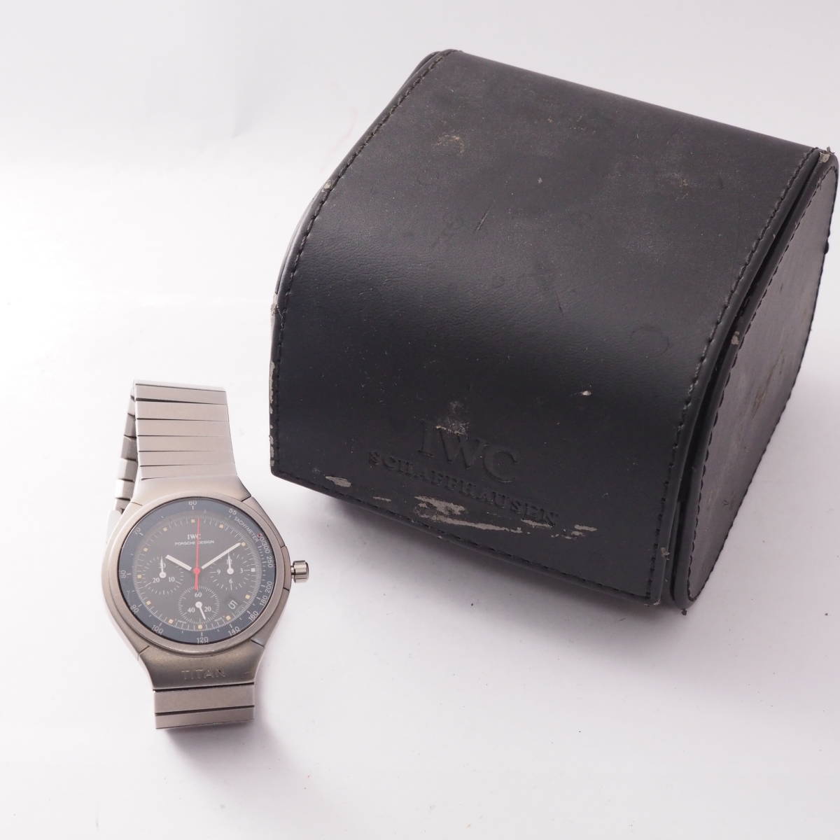 品 IWC ポルシェデザイン クロノグラフ Ref 3732 IWC PORCHE DESIGN 自動巻 チタン クォーツ メンズ 男性 腕時計 2429711(その他)｜売買された ...