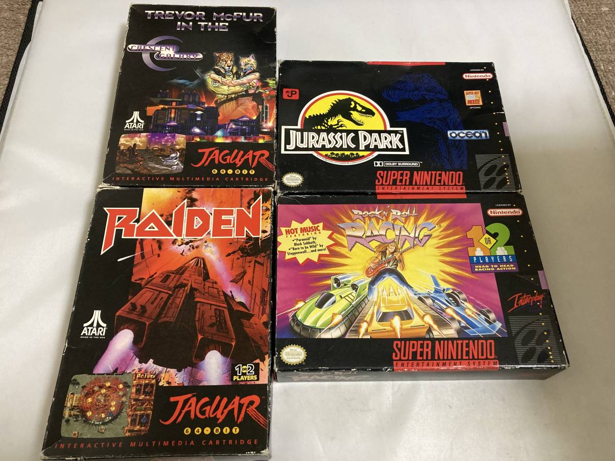 ATARI JAGUAR ジャガー TREVOR McFUR IN THE CRESCENT GALAXY/RAIDEN/Super NES JURASSIC PARK/rock'n roll ...