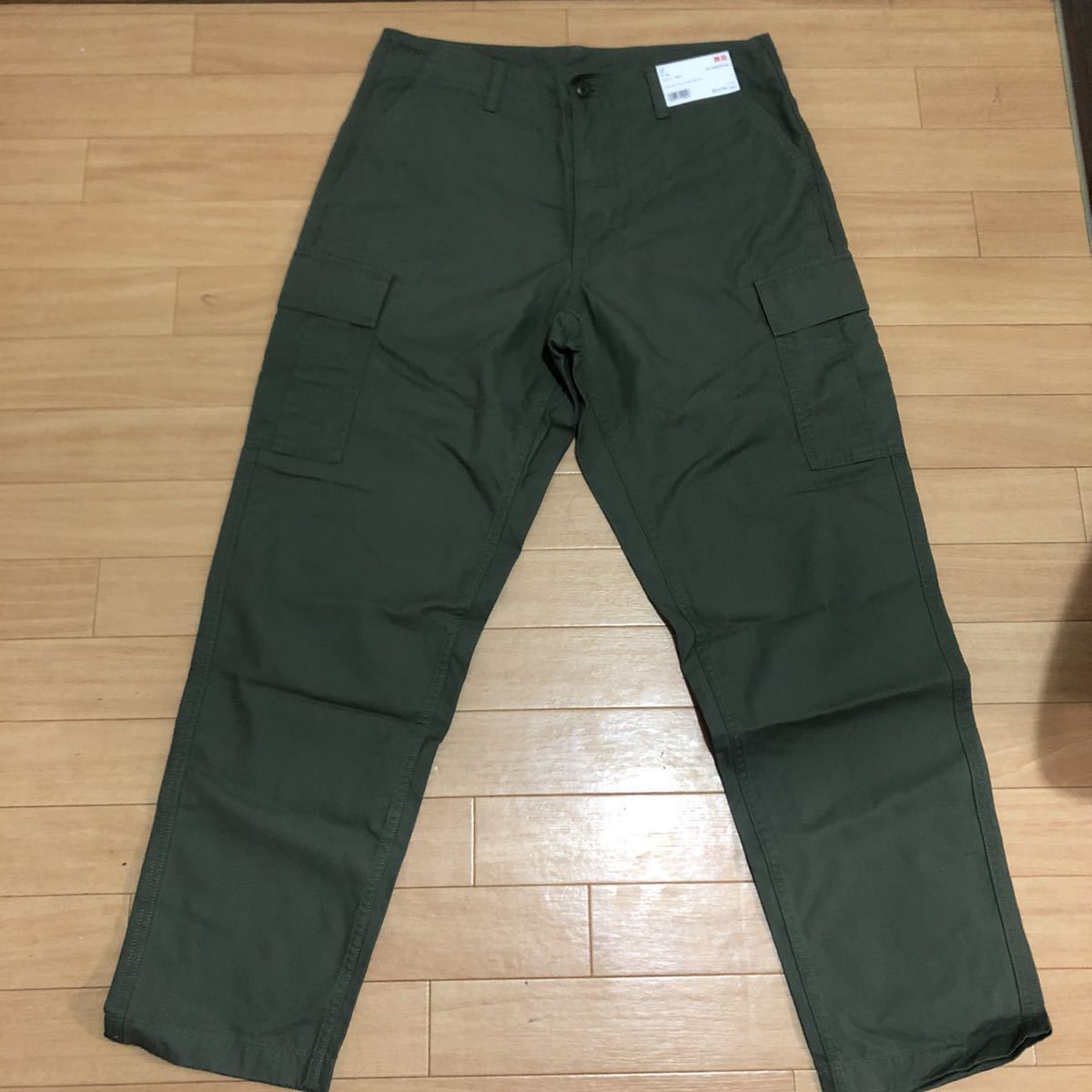 1円スタート 85cm UNIQLO ユニクロ カーゴパンツ レギュラーフィットカーゴパンツ 321-418937 93-43 タグ付き 期間 ...