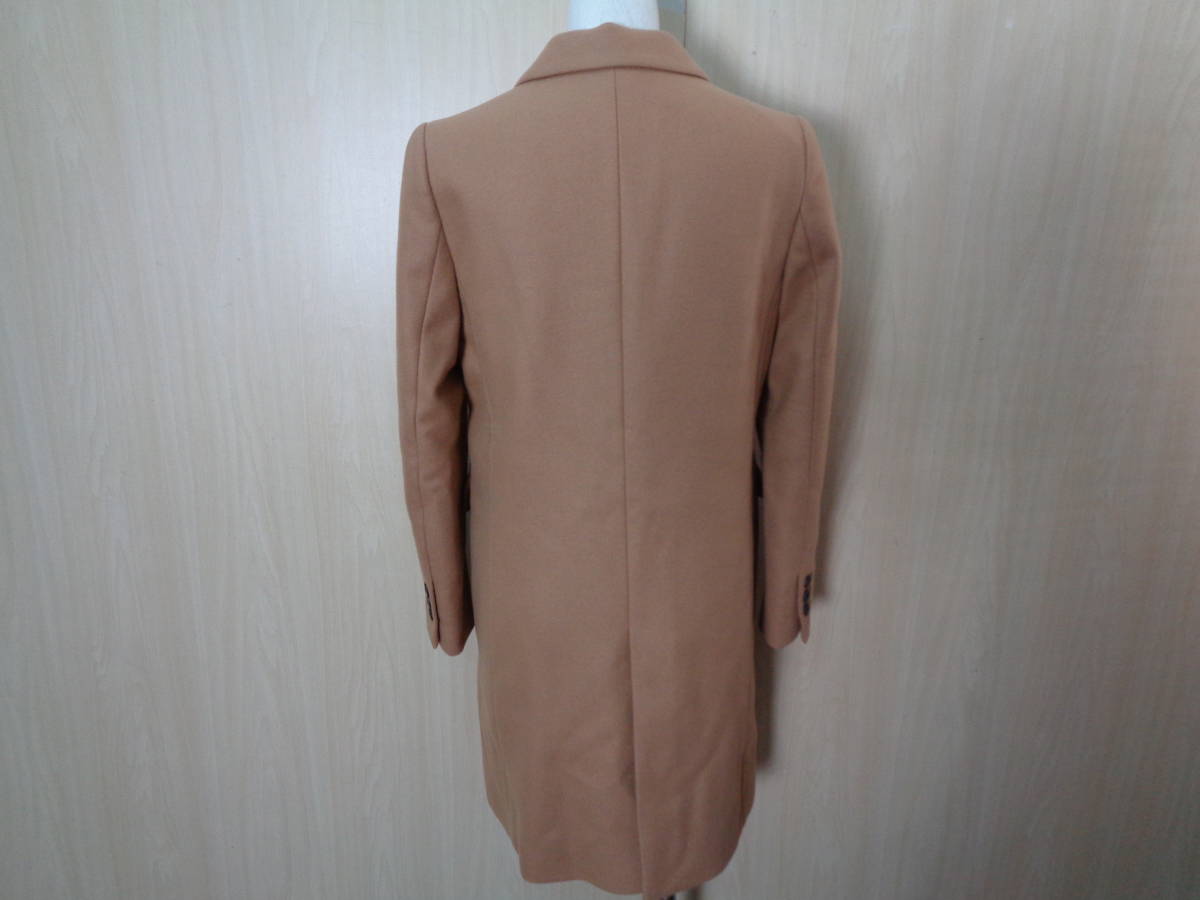 34 TOMORROWLAND MACPHEE ウール カシミア チェスターコート トゥモローランド マカフィー 38 キャメル 日本製 伊製Wool＆Cashmere生地4B(コート)｜売買 ...