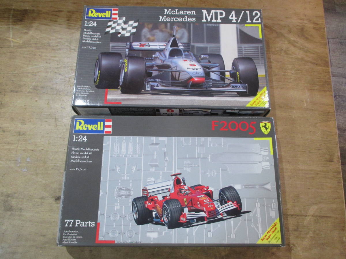 0203 未組み立て 保管品 Revell 1:24 F2005 07244 フェラーリ/Revell McLaren Mercedes ...
