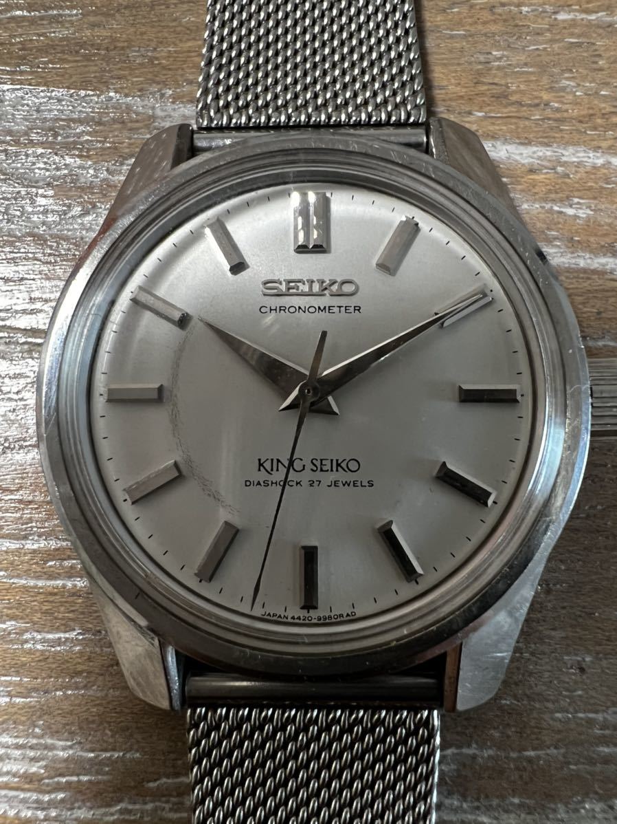 現状渡し ジャンク品 不動 SEIKO キングセイコー KING SEIKO キングセイコー 43999 DIA SHOCK 手巻き ...