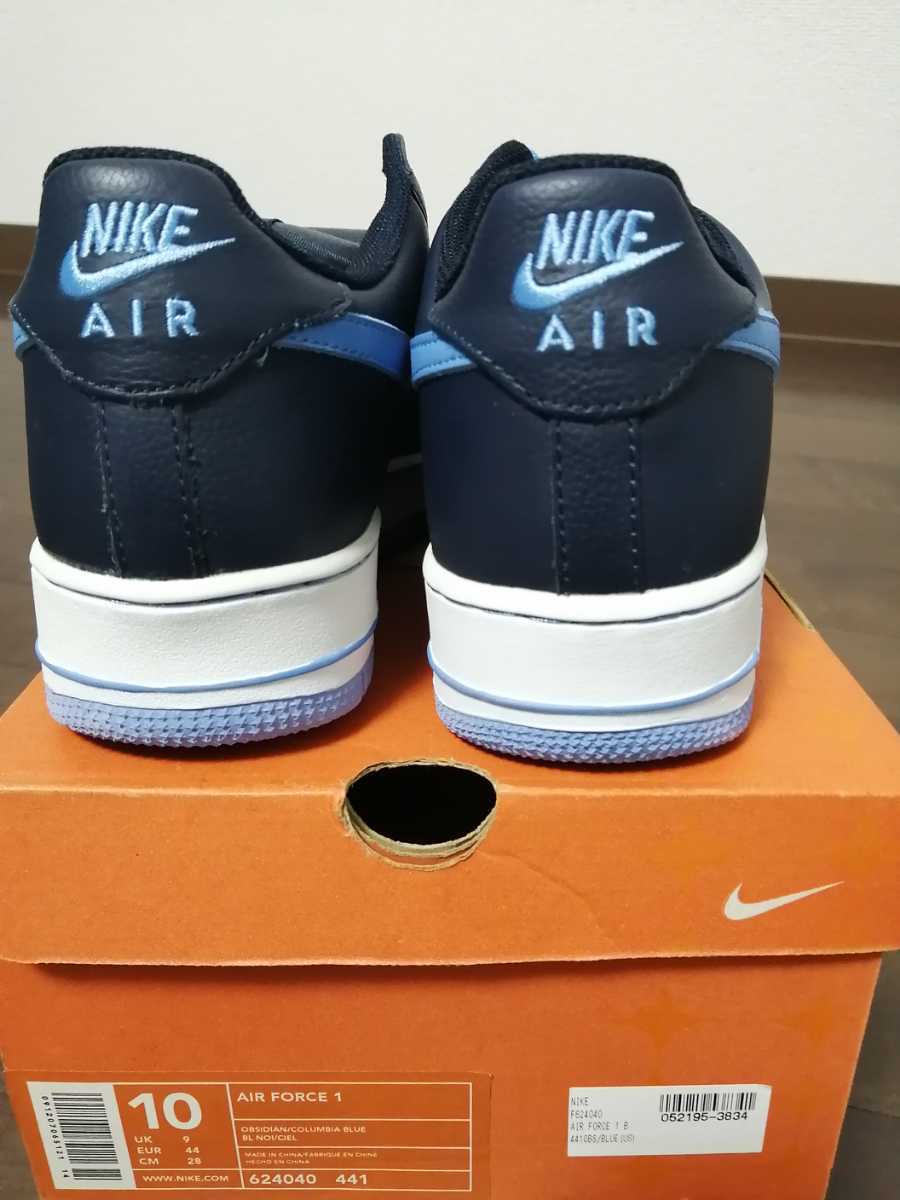 2002年製 NIKE AIR FORCE 1 紺水 US10 28cm OBSIDIAN / COLUMBIA BLUE 624040-441 VINTAGE ビンテージ DEAD ...