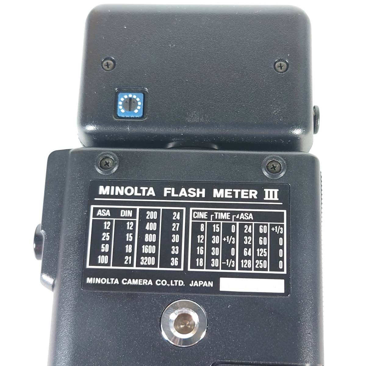 美品 通電OK MINOLTA FLASH METER III 露出計 ミノルタ カメラ用 撮影機材 ケース付き 家電、AV、カメラ