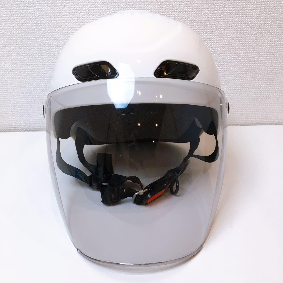 SHOEI シールド付き ストリートハーフ ヘルメット DM52-448-A1402 ホワイト サイズフリー 現状品(フリーサイズ)｜売買されたオークション情報、yahooの商品情報を ...