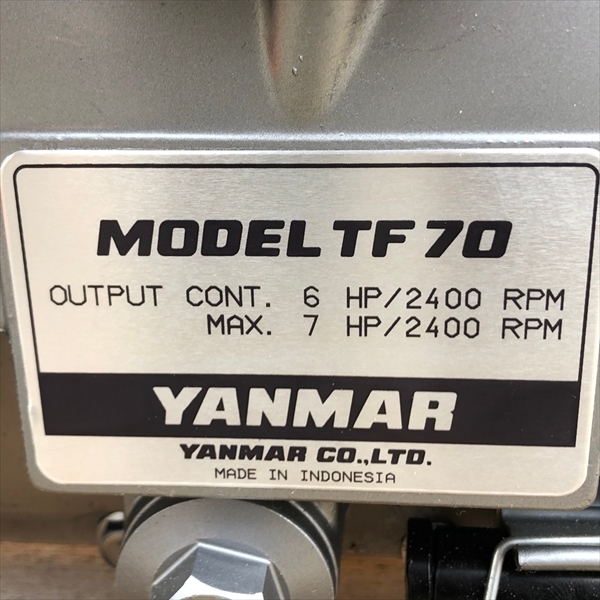 Zs22603 品 ヤンマー TF70-IV ディーゼルエンジン 最大7馬力 発動機 YANMAR DIESEL(発動機)｜売買された ...