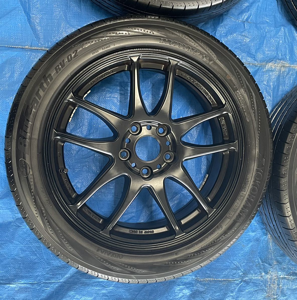 WORK EMOTON 17x7.0J 5穴 ＆ タイヤ205/55/R17 4本セット(ラジアルタイヤ)｜売買されたオークション情報 ...