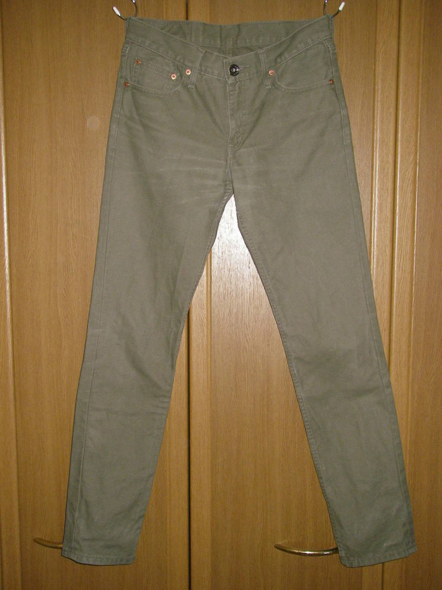 Levis リーバイス 606 カーキ グリーン モスグリーン ツイル スキニー ジーンズ パンツ W31 スキニーパンツ 511 513 ...