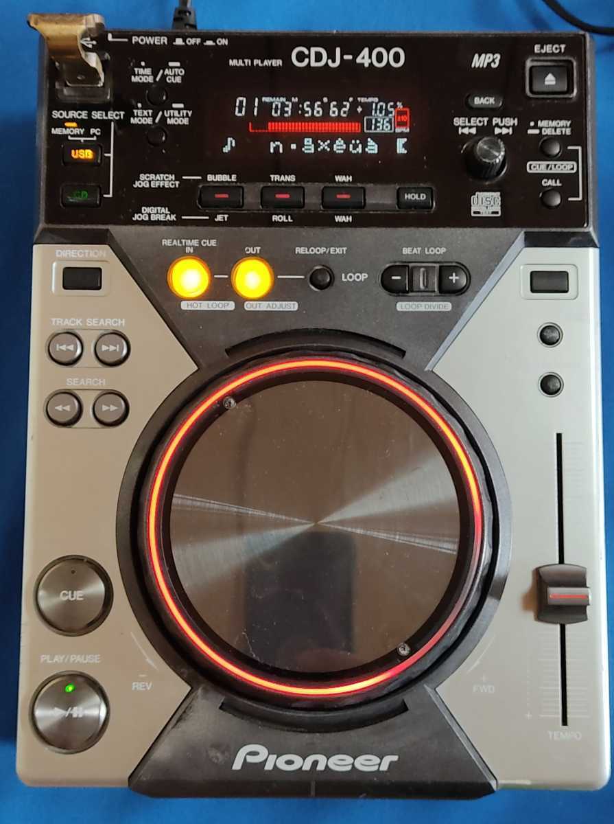ジャンク Pioneer パイオニア DJ ターンテーブル CDJ-400 CDプレーヤー DJ機器 オーディオ機器 2008年製(CDJ)｜売買されたオークション情報、yahooの商品情報を ...