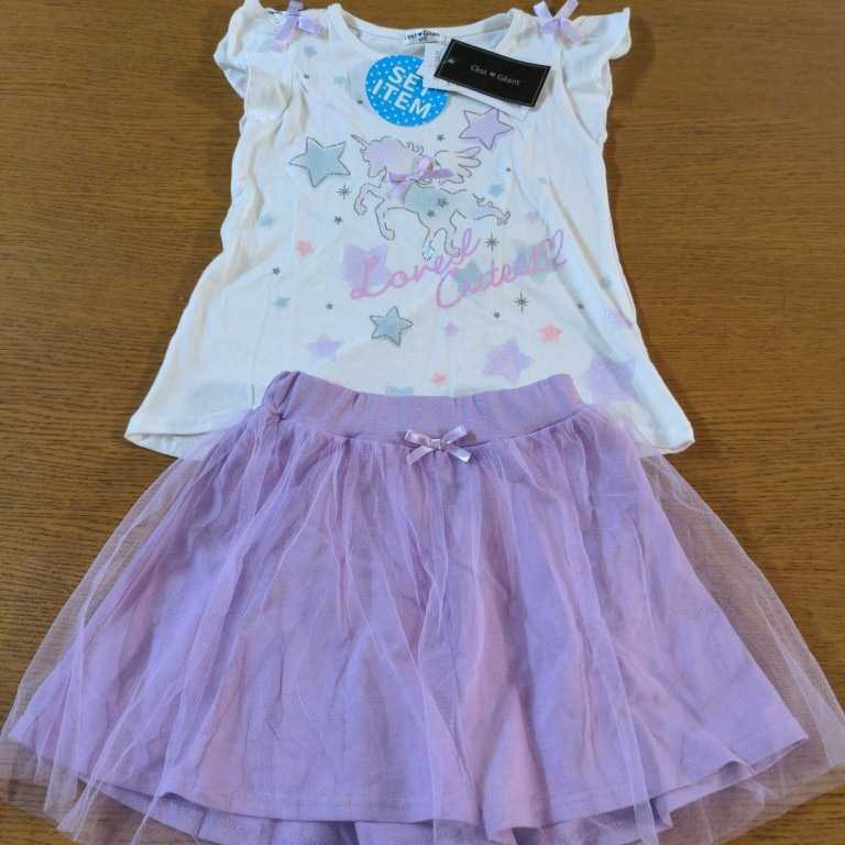 Cest Geant フリルTシャツ＆キュロットセット 120㎝ 女の子 白色 紫色(120（115～124cm）)｜売買されたオークション情報、yahooの商品情報をアーカイブ公開 ...