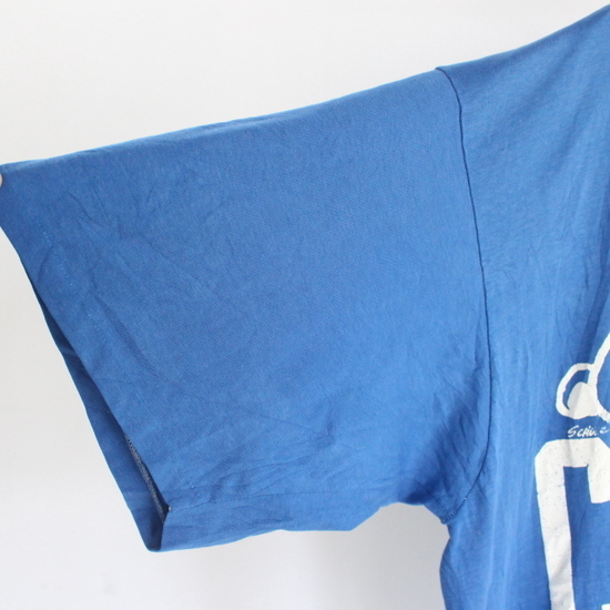 E136 90sビンテージ JOSTENS スヌーピー プリントTシャツ USA製 1990年代製 ブルー アメカジ キャラ コロラド アンティーク 古着 80s 70s(イラスト ...