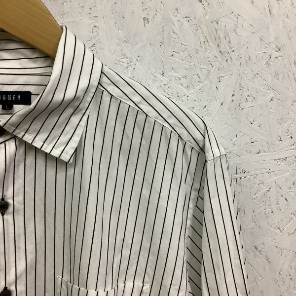 D263 JUNMEN ジュンメン 半袖 シャツ L ストライプ メンズ ホワイト ブラック コットン 綿100％ 胸ポケット(JUNMEN)｜売買されたオークション情報、yahooの商品情報 ...