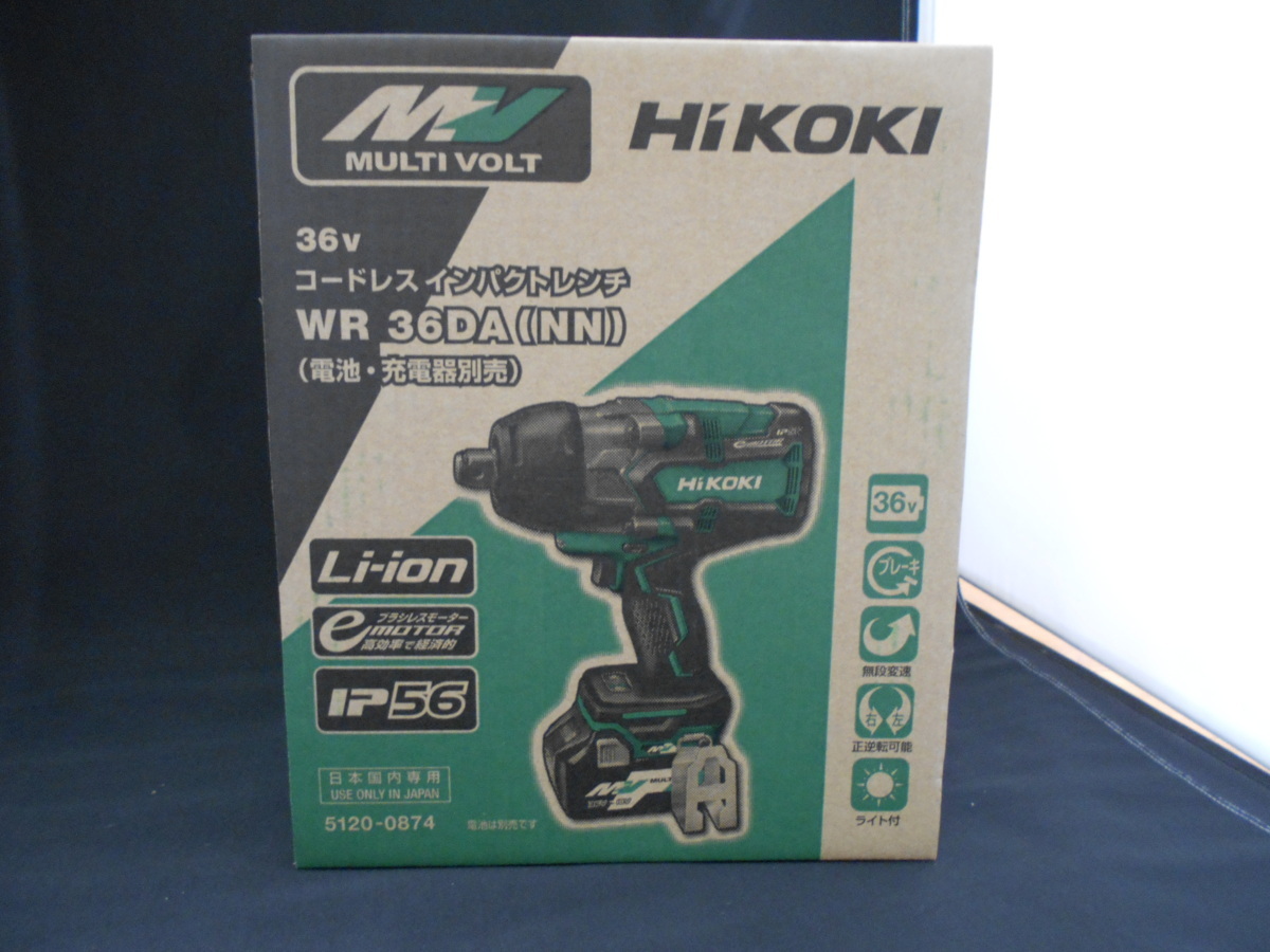 1円 HiKOKI マルチボルト 36V コードレスインパクトレンチ WR36DA NN 本体のみ(本体)｜売買されたオークション情報 ...