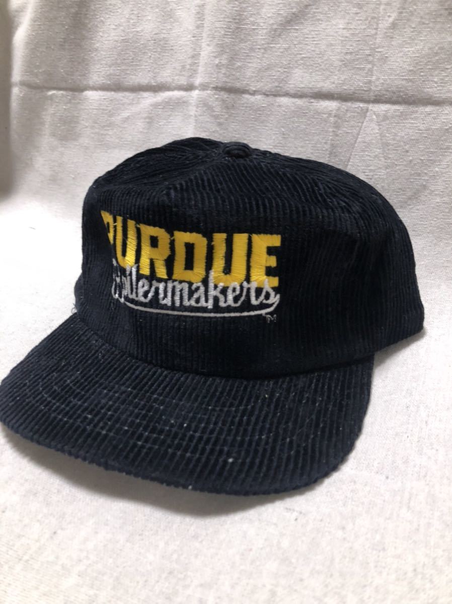PURDUE CAP SNAPBACK VINTAGE キャップ 野球帽 ヴィンテージ コーデュロイ 帽子(野球帽)｜売買されたオークション ...