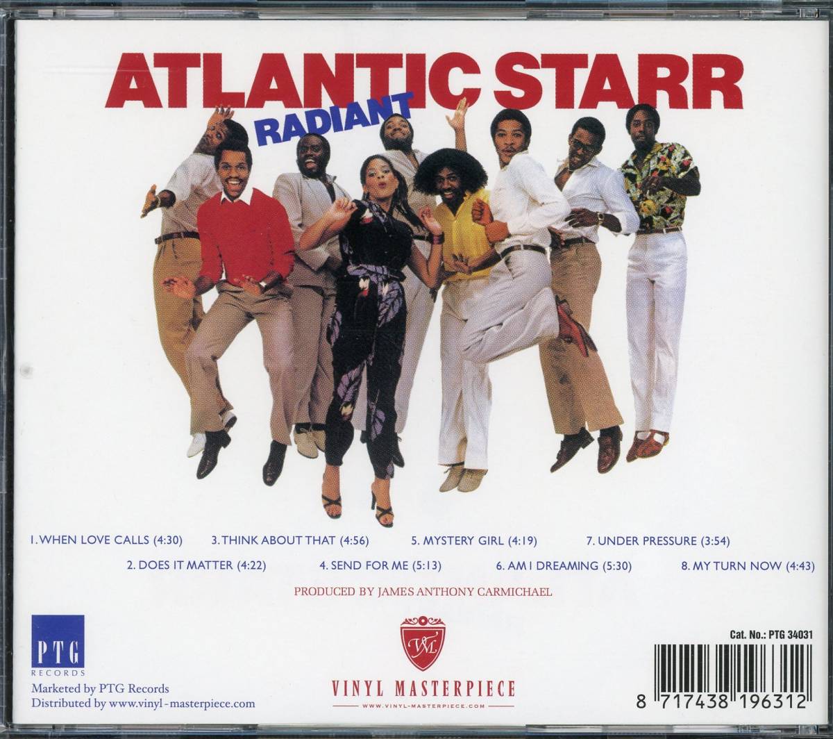 ファンク/ブギーディスコ ATLANTIC STARR / Radiant 1980 廃盤 世界初のCD化盤 デジタル リマスタリング仕様(R ...