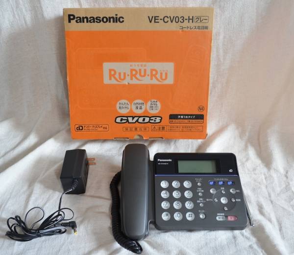 Panasonic パナソニック 電話機 VE-CV03-H おうち電話 Ru Ru Ru(電話機一般)｜売買されたオークション情報、yahooの商品情報をアーカイブ公開 - オークファン ...