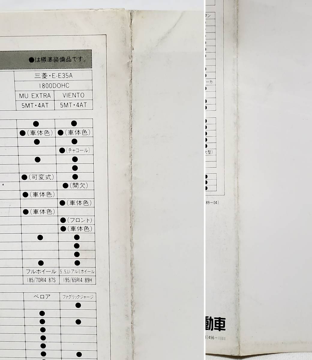 3冊 三菱 ギャラン カタログ Galant AMG VIENTO MU EXTRA VR-4 MX-4 MS-4 GS-4 E31A E32A E33A E35A E37A E39A ターボ ...