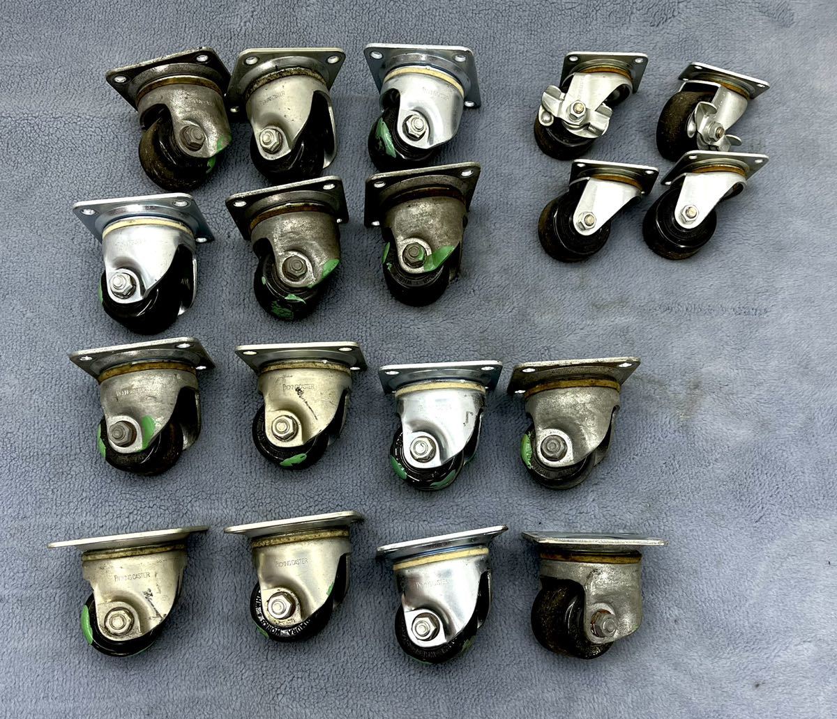 PACKING CASTER パッキングキャスター 50×38 14個 50×28 4個 自在プレート 内村キャスター 車輪 キャスター 兵庫 ...