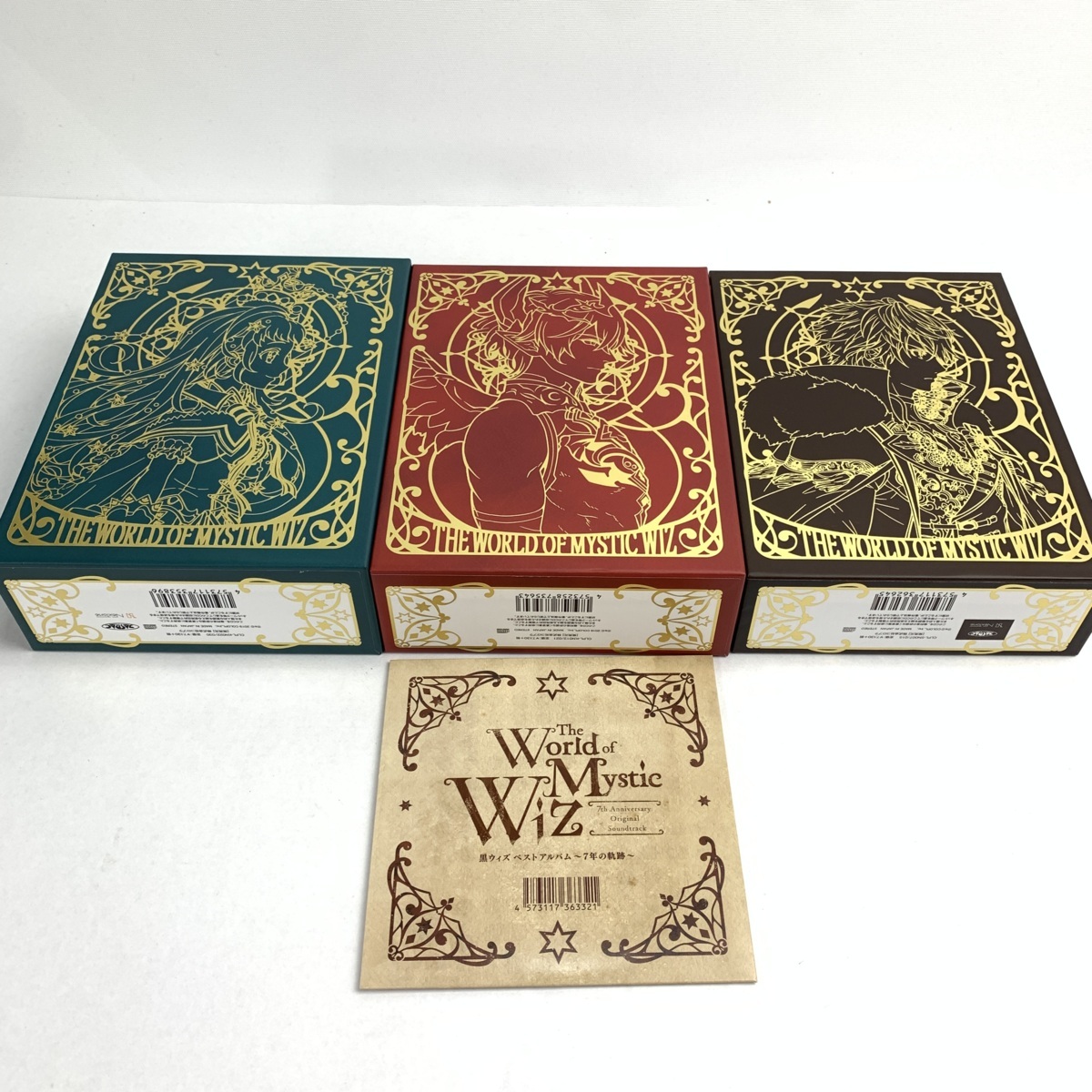 現状渡し品 魔法使いと黒猫のウィズ 7 6 5thanniversary originalsoundtrack 3BOX ディスクキズ 割れ ...