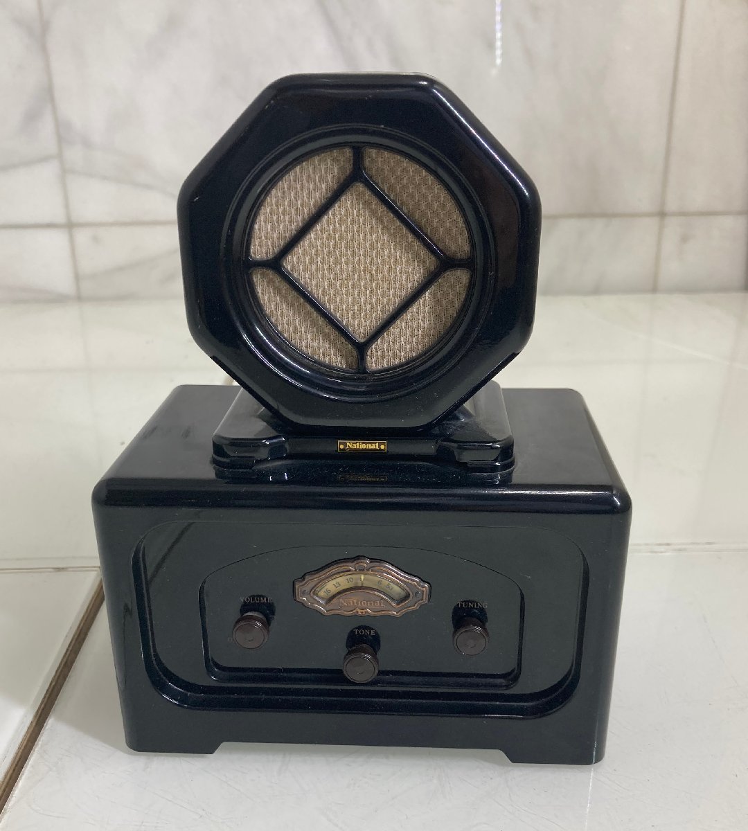 National ナショナル R-1 AMラジオ 昭和 レトロ アンティーク 松下電気 復刻ラジオ #O-220737(アンティーク)｜売買さ ...