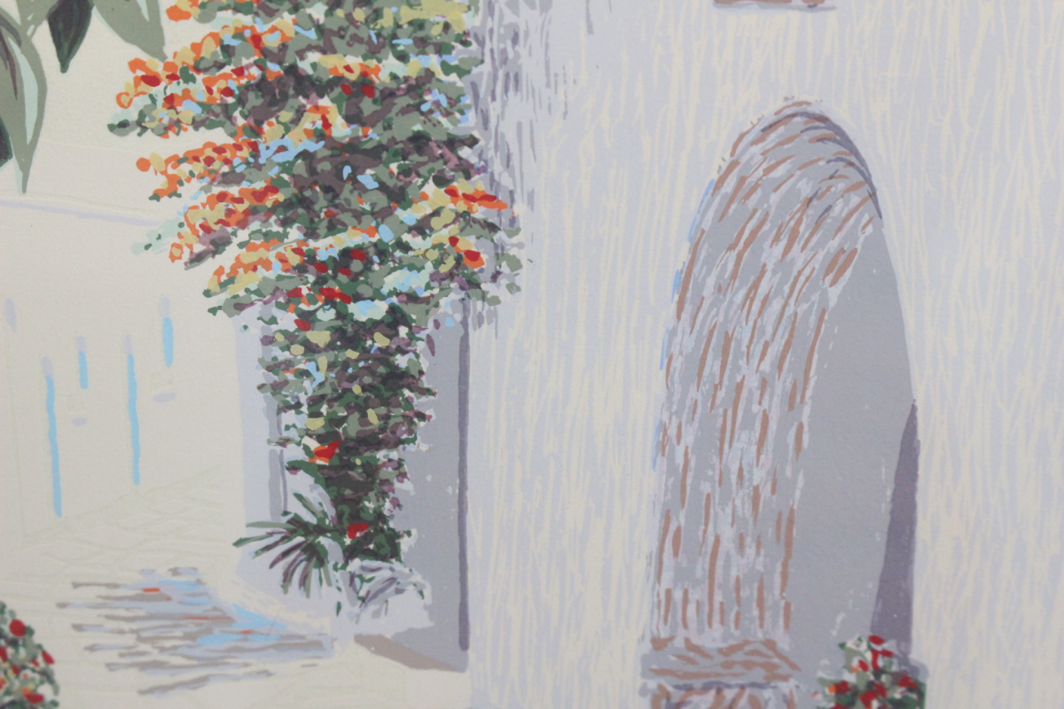 行董 Andrew Price アンドリュー プライス リトグラフ 風景画 2枚 Arches Ⅲ 39/250 Street Flowers ...