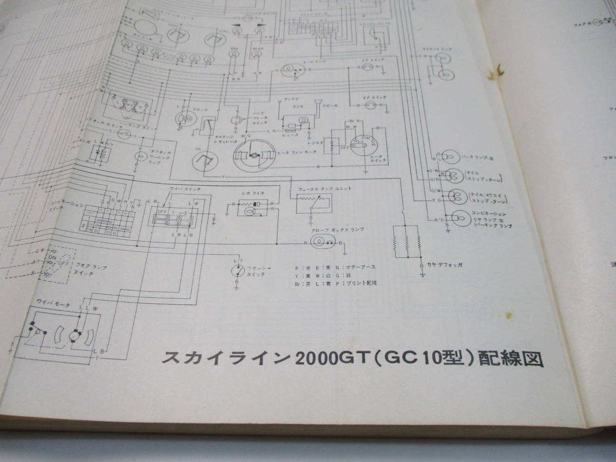 スカイライン 整備マニュアル 250ページ GC10 GC110 日産 ハコスカ ケンメリ ヨンメリ L6 L26 L28(その他)｜売買され ...
