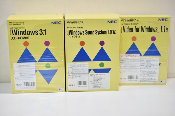 NEC Windows 3.1 CD-ROM版/Video for Windows 1.1e/sound system 1.0 A まとめ ...
