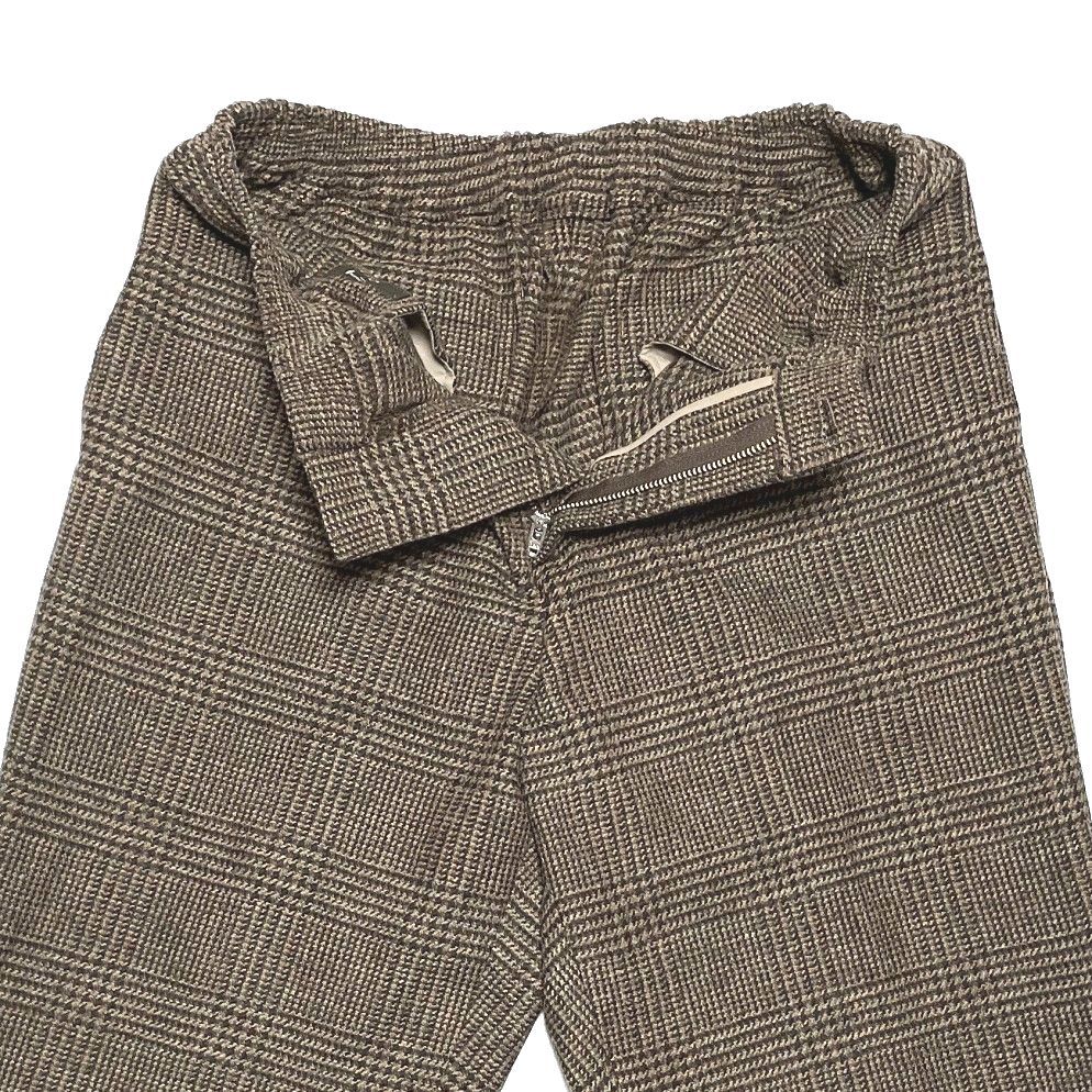 秋冬 3.6万 マッキントッシュ ロンドン BOTTOLI BENEZIAN TWEED グレンチェックツイード シャーリング パンツ 38 76~82 ブラウン系(Mサイズ)｜売買された ...