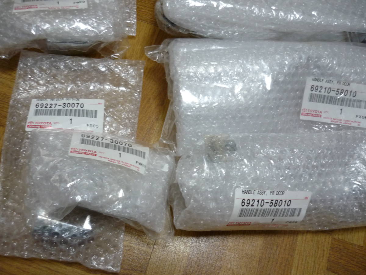 トヨタ純正 アウター ハンドル ドアノブ メッキ 69210-58010 ハリアー 30 35 流用 クラウン 180 マークX 120 ...