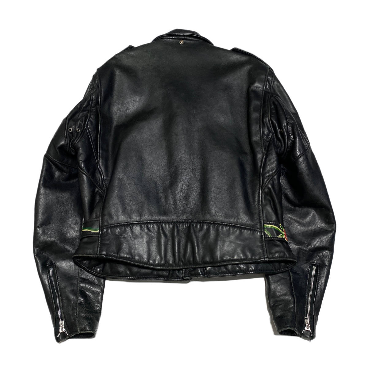 USA製 Schott ショット 618 Perfecto 本革 レザー ライダース ジャケット 42 黒 メンズ アメカジ バイク 革ジャン ...
