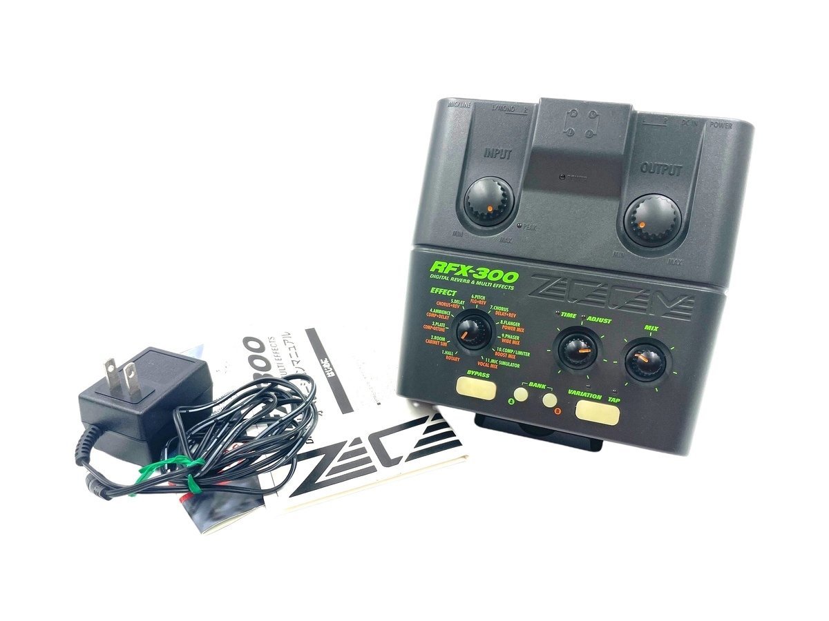ZOOM RFX-300 エフェクター デジタル リバーブ＆マルチ エフェクト 本体 ACアダプタ 説明書付き PA機器 音響器材 ...
