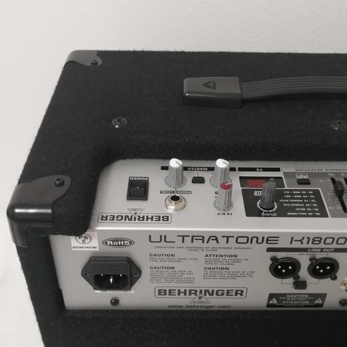 BEHRINGER ULTRATONE K1800FX ベリンガー ウルトラトーン キーボードアンプ 4チャンネル(アンプ)｜売買された ...