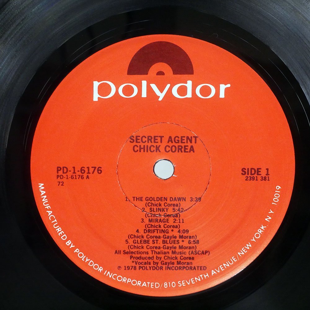米 CHICK COREA/SECRET AGENT/POLYDOR PD 1 6176(ジャズ一般)｜売買されたオークション情報、yahoo ...
