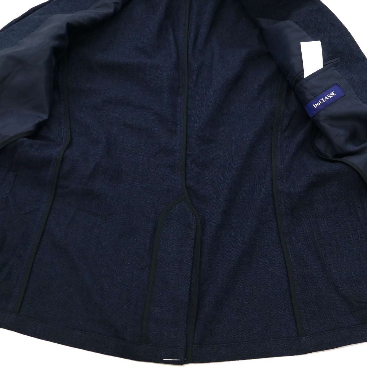 Do CLASSE ドゥクラッセ 春夏 麻 リネン アンコン テーラード ジャケット Sz.M メンズ ネイビー C2T07933_8#M(ジャケット、上着)｜売買されたオークション情報 ...